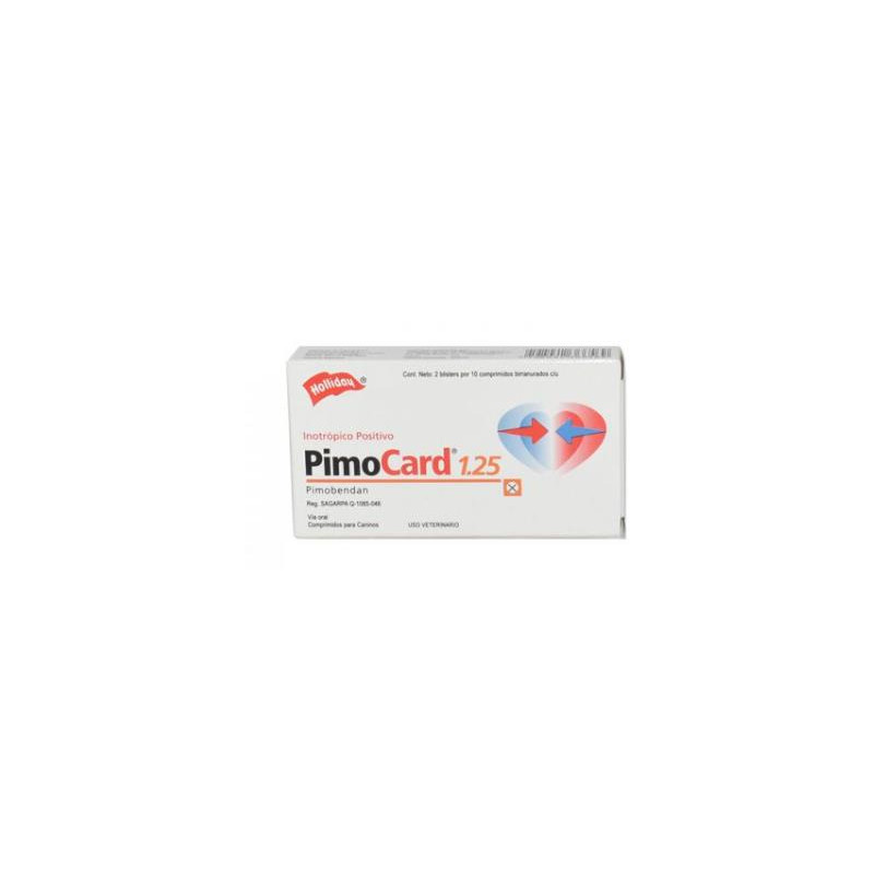 PIMOCARD 1.25 mg CAJA X 20 tabletas
